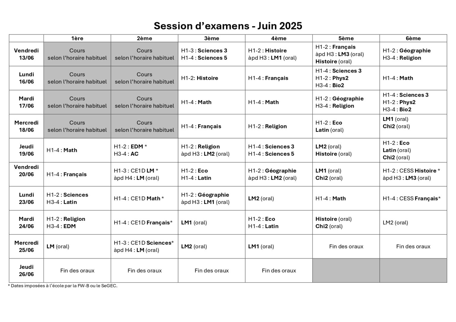 Notre-Dame des Anges - école secondaire à Genval